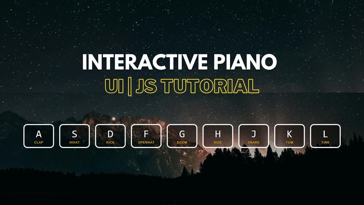 Design A Piano Ui With Html Css And Javascript Easy Tutorial Youtube 0968