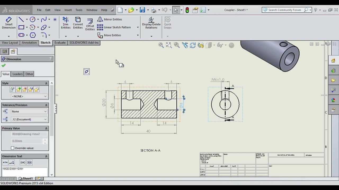 Drafting of Part Configurations in SOLIDWORKS - YouTube