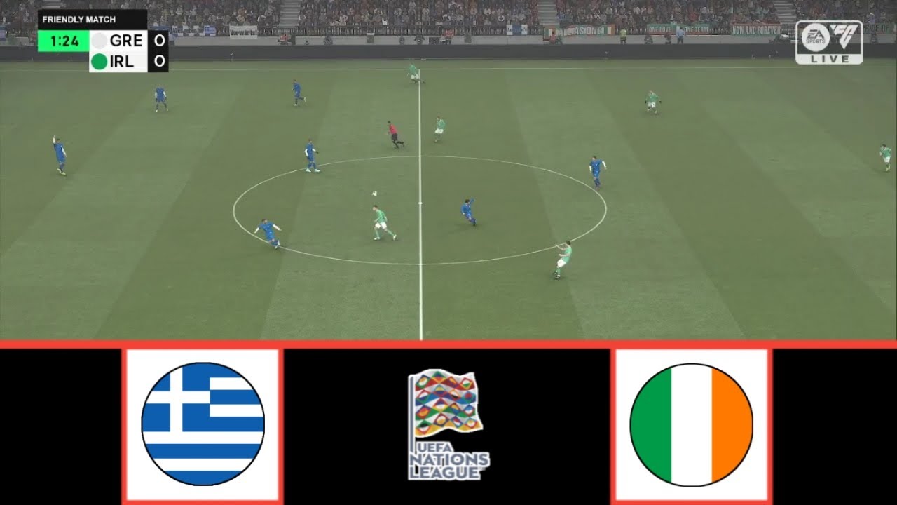 GREECE VS REPUBLIC OF IRELAND | UEFA NATIONS LEAGUE 2024/2025 ...