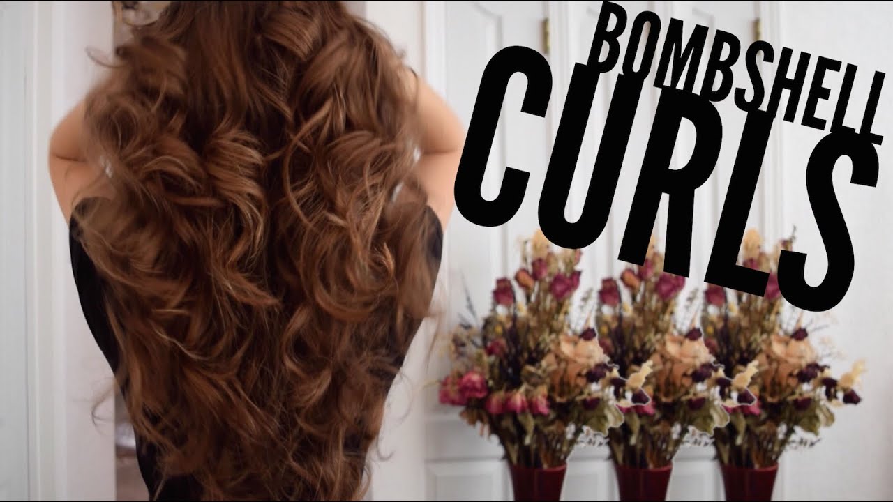 BOMBSHELL CURLS HAIR TUTORIAL | Mikayla Snow - YouTube