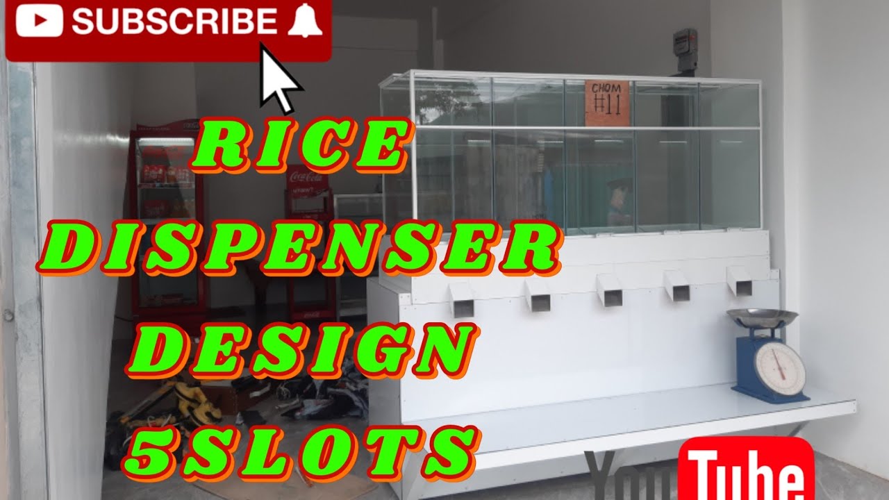RICE DISPENSER DESIGN 5 SLOTS - YouTube