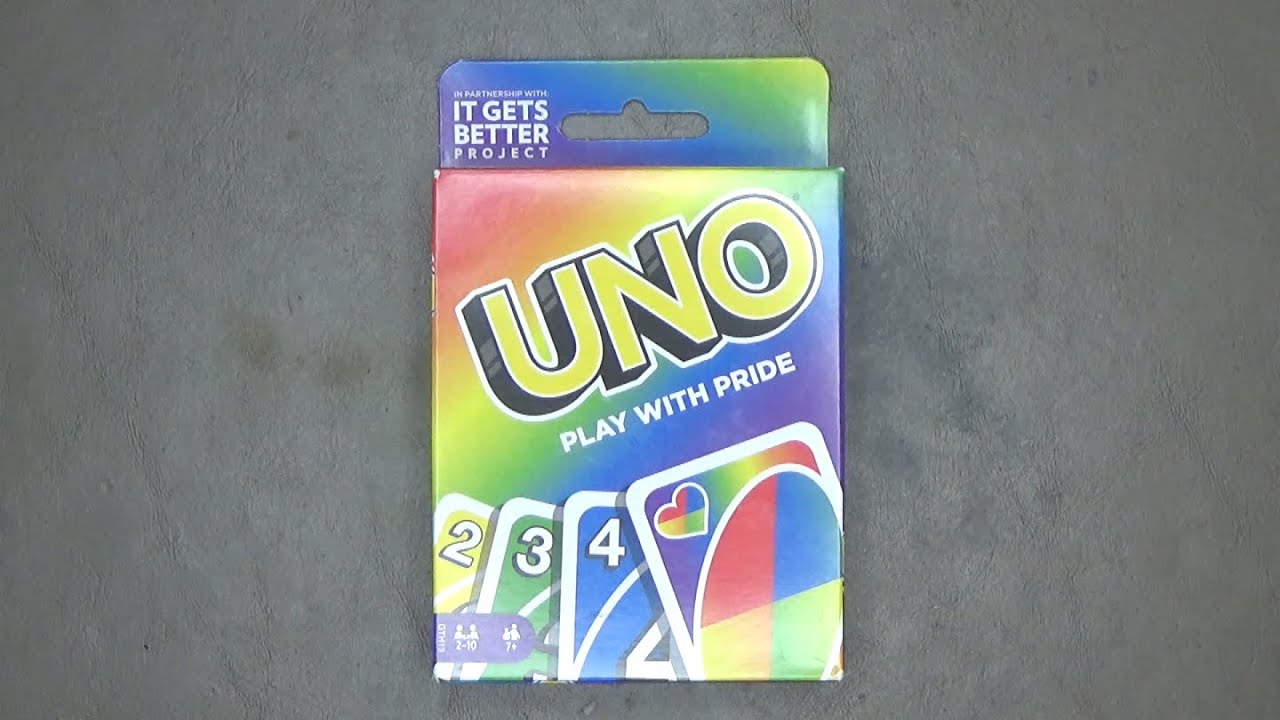 UNO Play With Pride Card Game Opening - YouTube