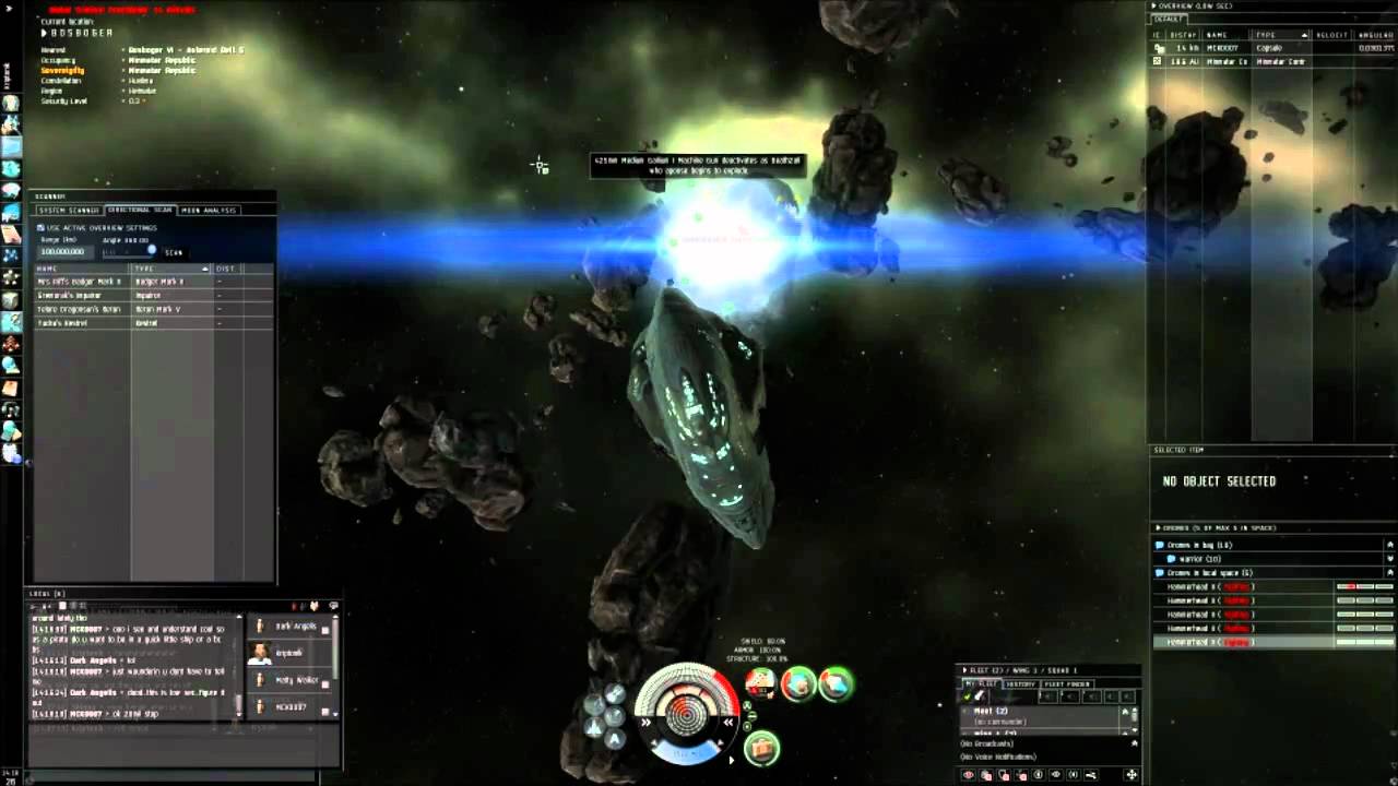 EVE Online PVP: Vexor vs Myrmidon - YouTube