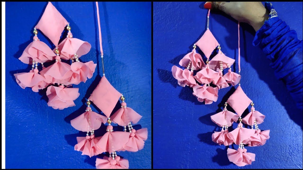 | How to make DIY beautiful 😍 latkan for lehenga, suit, umbrella dress ...