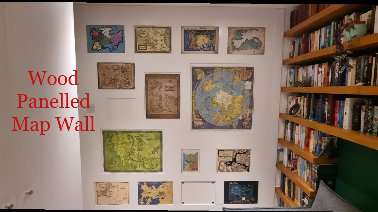 Wood Panelling Map Wall - YouTube