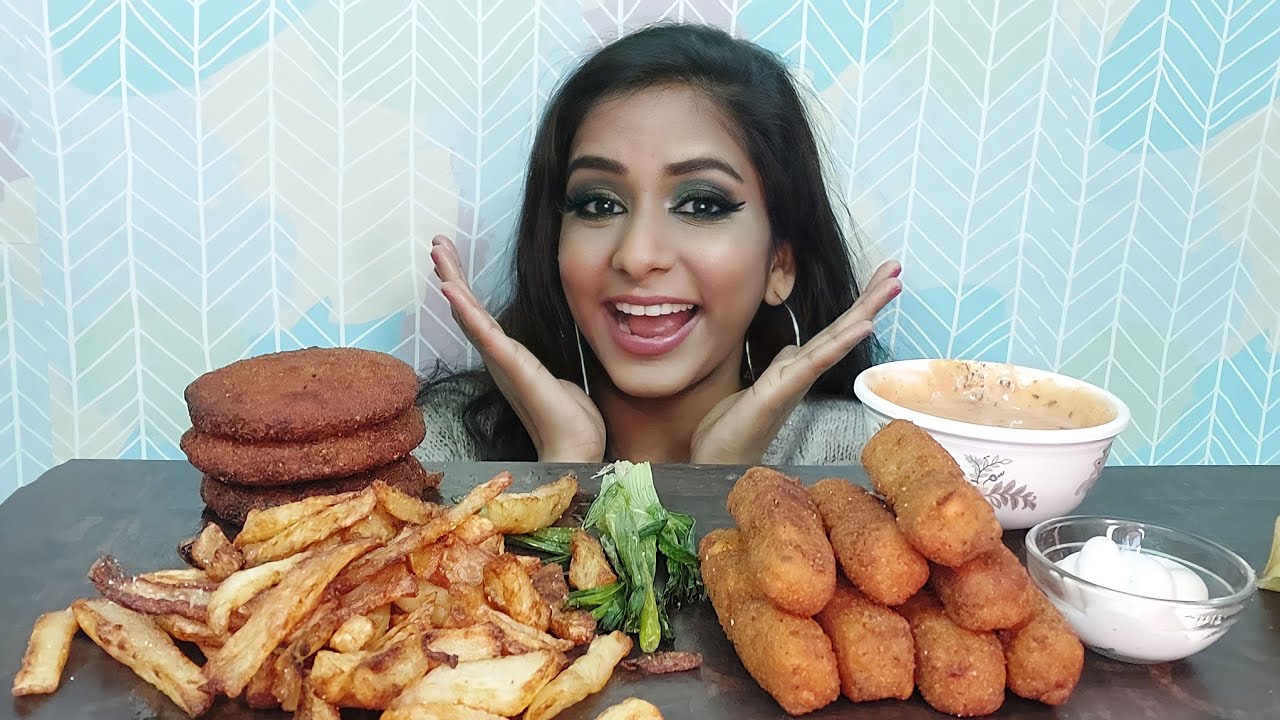 ASMR| Mukbang| Eating Fries! | Tasty fries! - YouTube