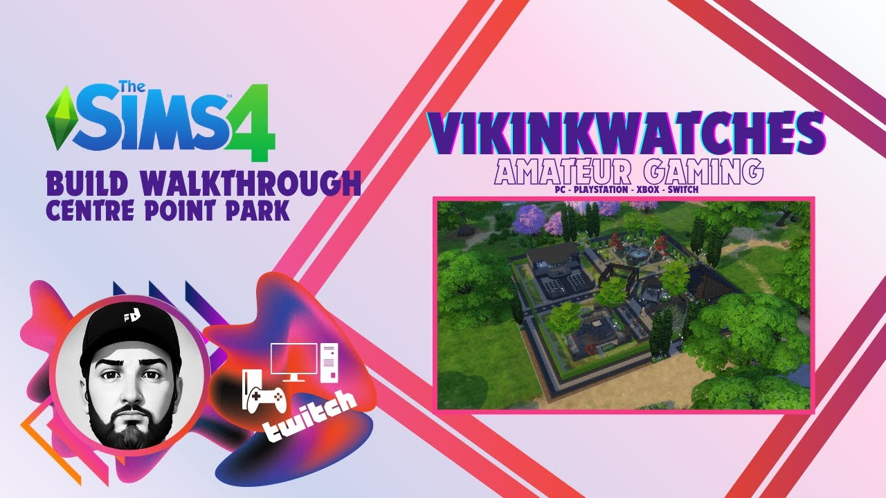 Sims 4 - Custom Builds (with CC) - Centre Point Park Walkthrough - YouTube