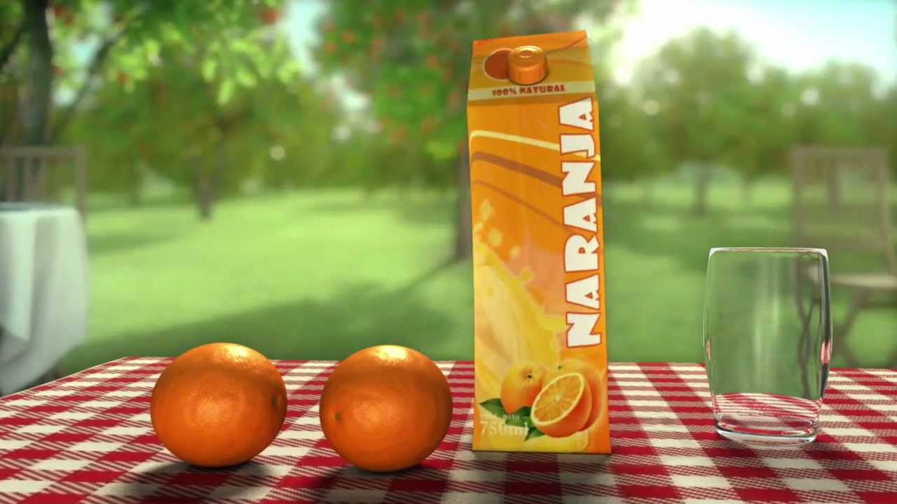 Orange juice animation - YouTube