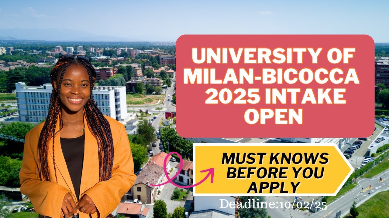 UNIVERSITY OF MILAN-BICOCCA 2025 INTAKE OPEN| REQUIREMENTS ...
