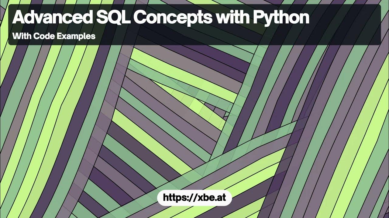 Advanced SQL Concepts with Python.mp4 - YouTube