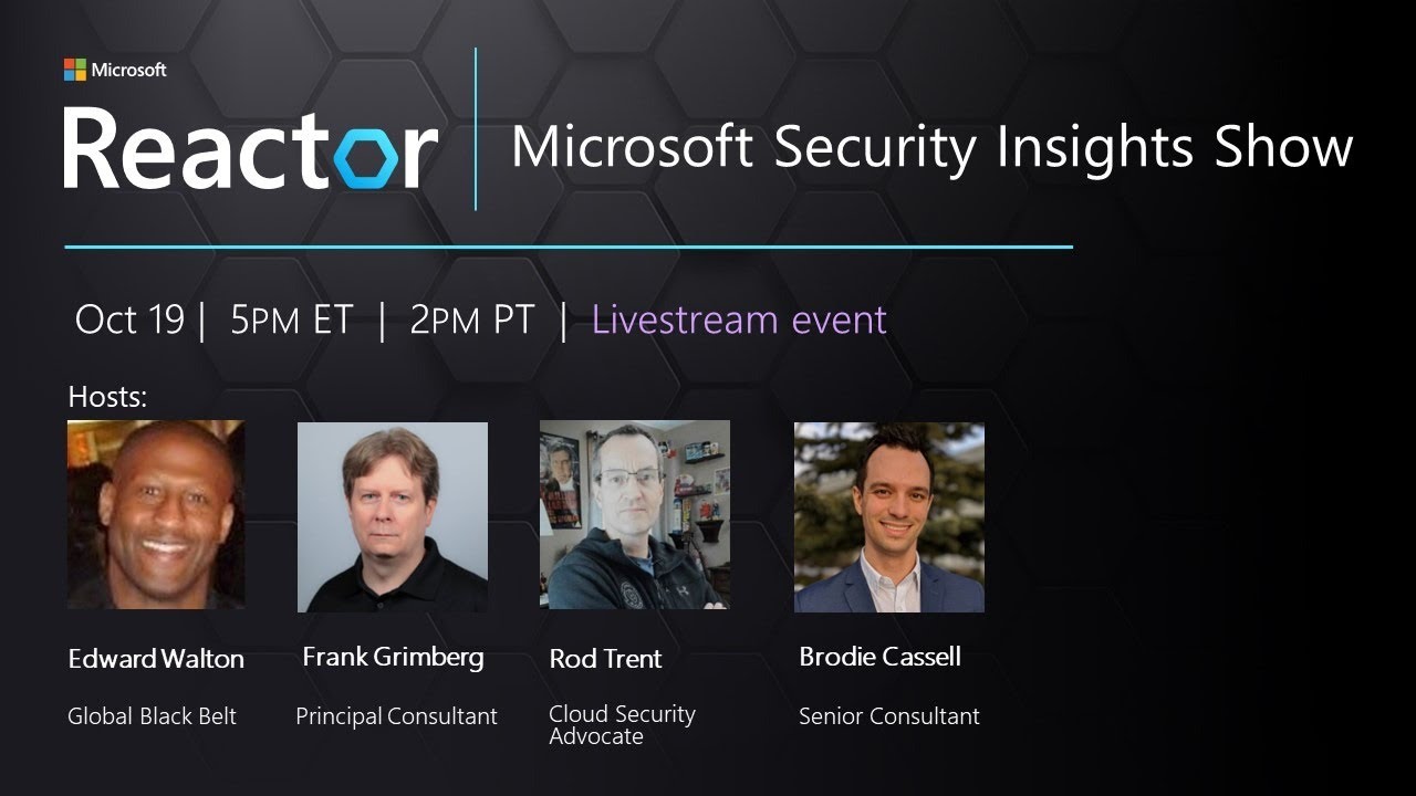 Microsoft Security Insights Oct '22 - YouTube