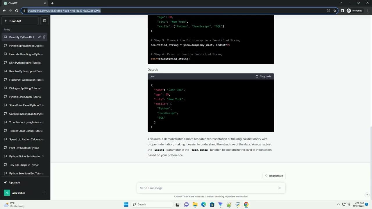How to convert a python dict to a string with beautified dict ... How to convert a python dict to a string with beautified dict ...