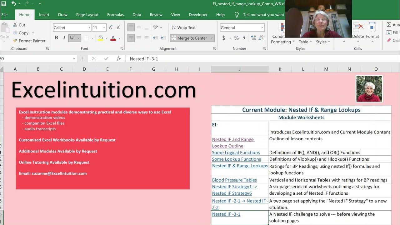 Excel Nested If() Function Challenge 1 - YouTube