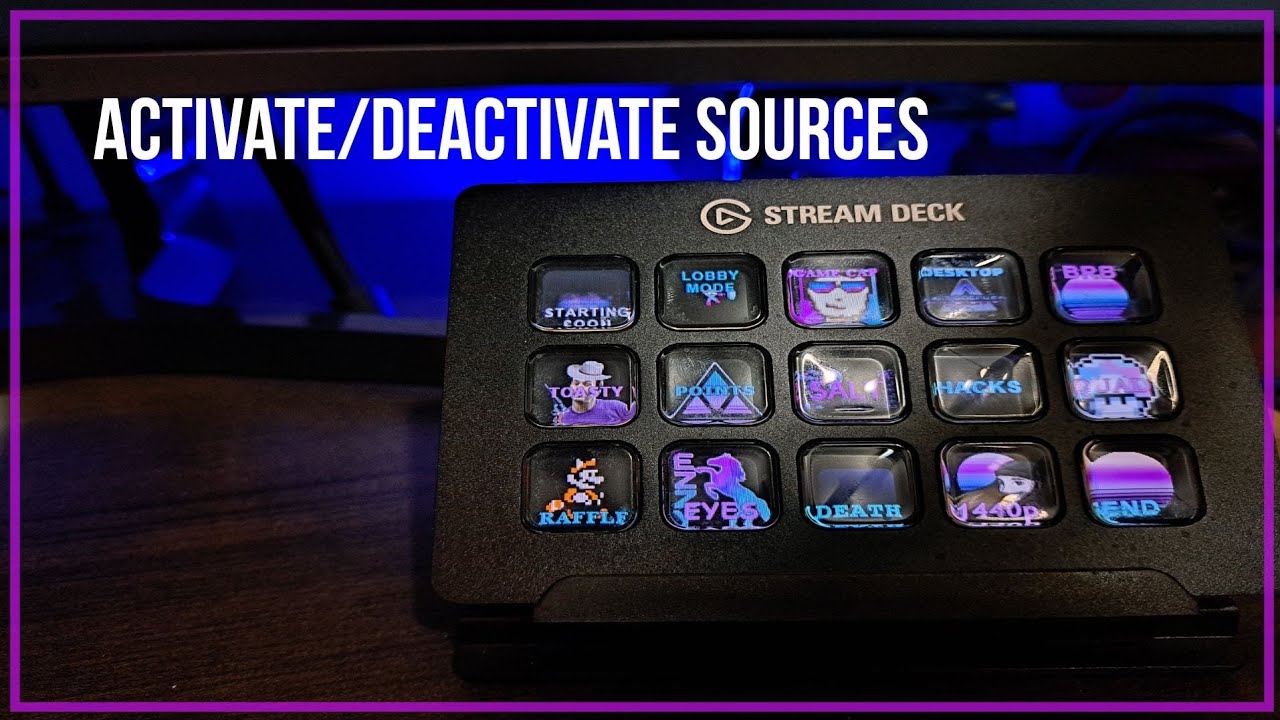 Stream Deck 2023: Activate and Deactivate OBS Sources using Multi-Action Switch - YouTube