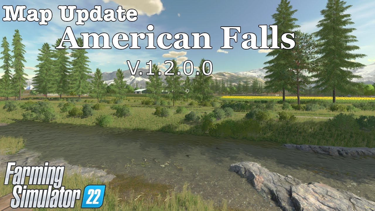 Map Update | American Falls | V.1.2.0.0 | Farming Simulator 22 - YouTube