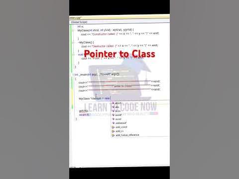 Class Pointer in C++ | Class Pointer Initialization C++ | Class Pointer Declaration | #shorst ...