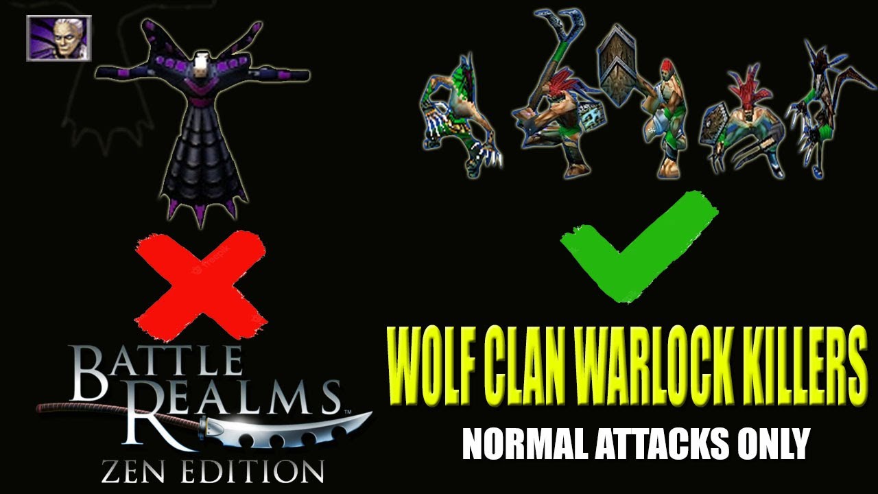 5 WOLF Units that gives the WARLOCK a Beating! - Battle Realms ZE - YouTube