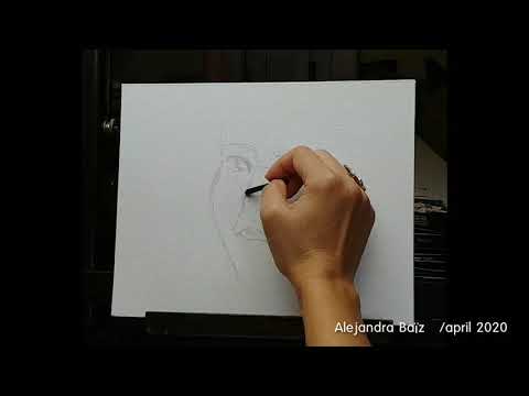 Painting a portrait / Emberá girl