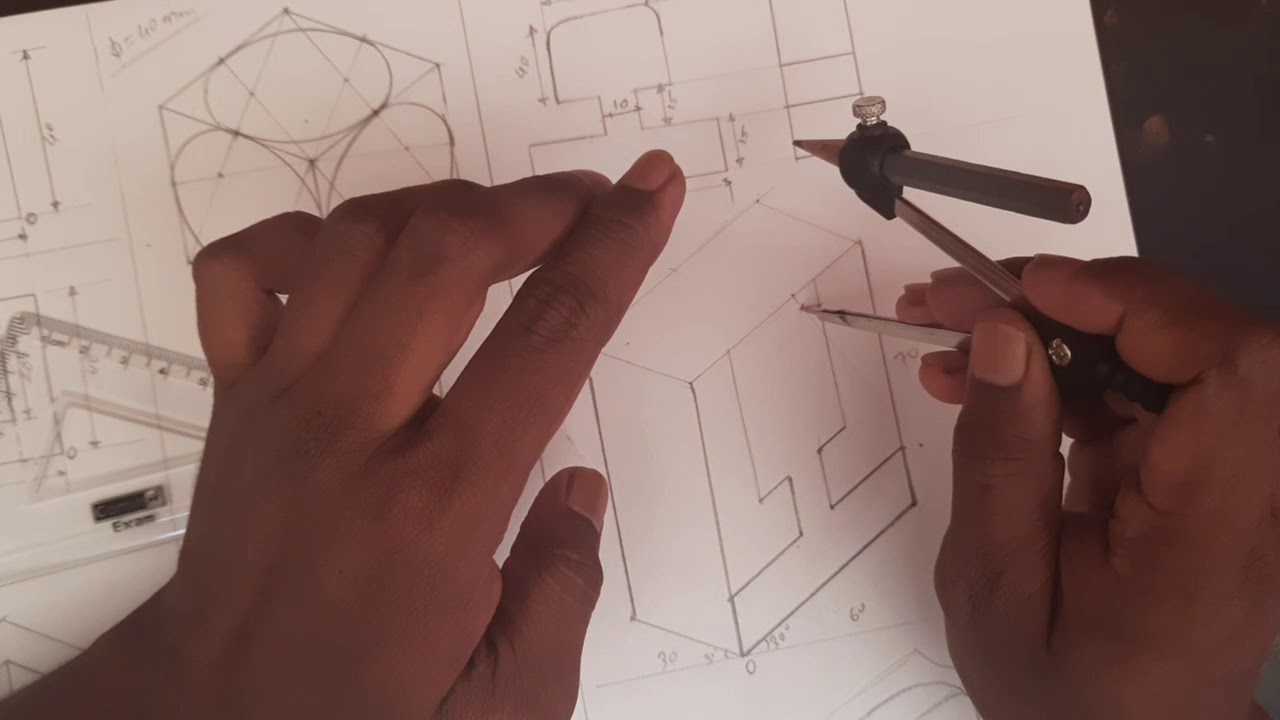 Lecture 3: How to draw fillet in Isometric view - YouTube