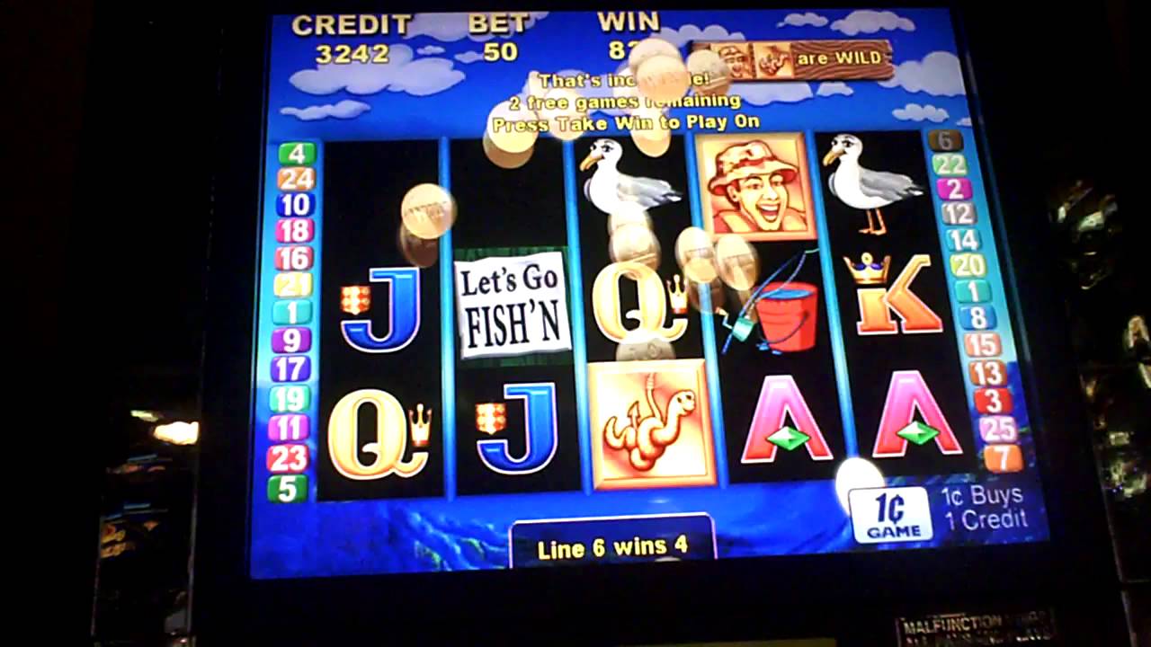 Let's Go Fish'n Slot Machine Bonus - YouTube