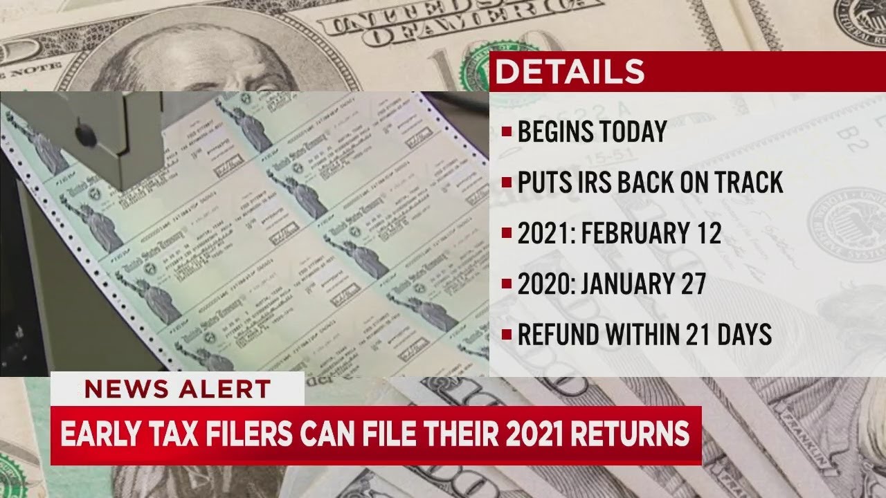 Early tax filers can file their 2021 returns - YouTube