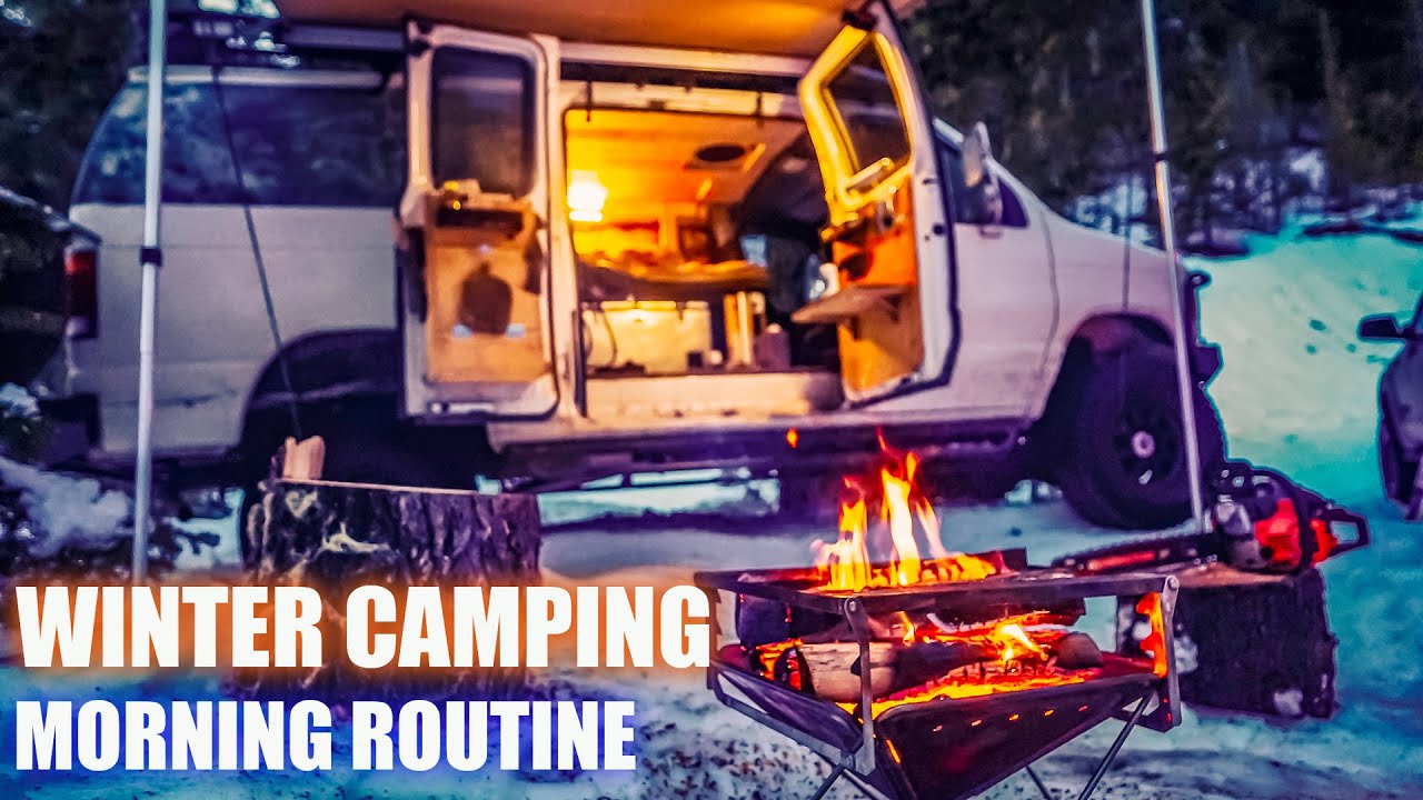 Winter Camping - It's about the Morning Routine - Van Life - YouTube