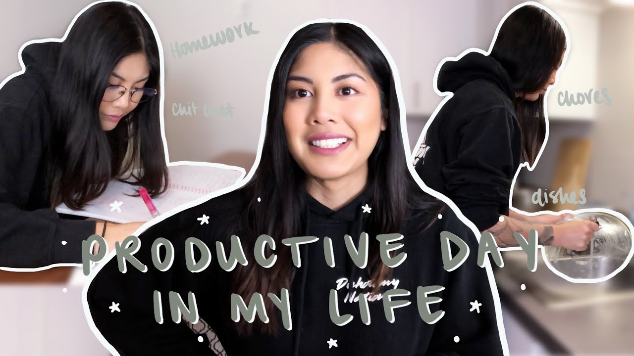 Productive Day in my Life | Online School Edition | Clean my house and ...