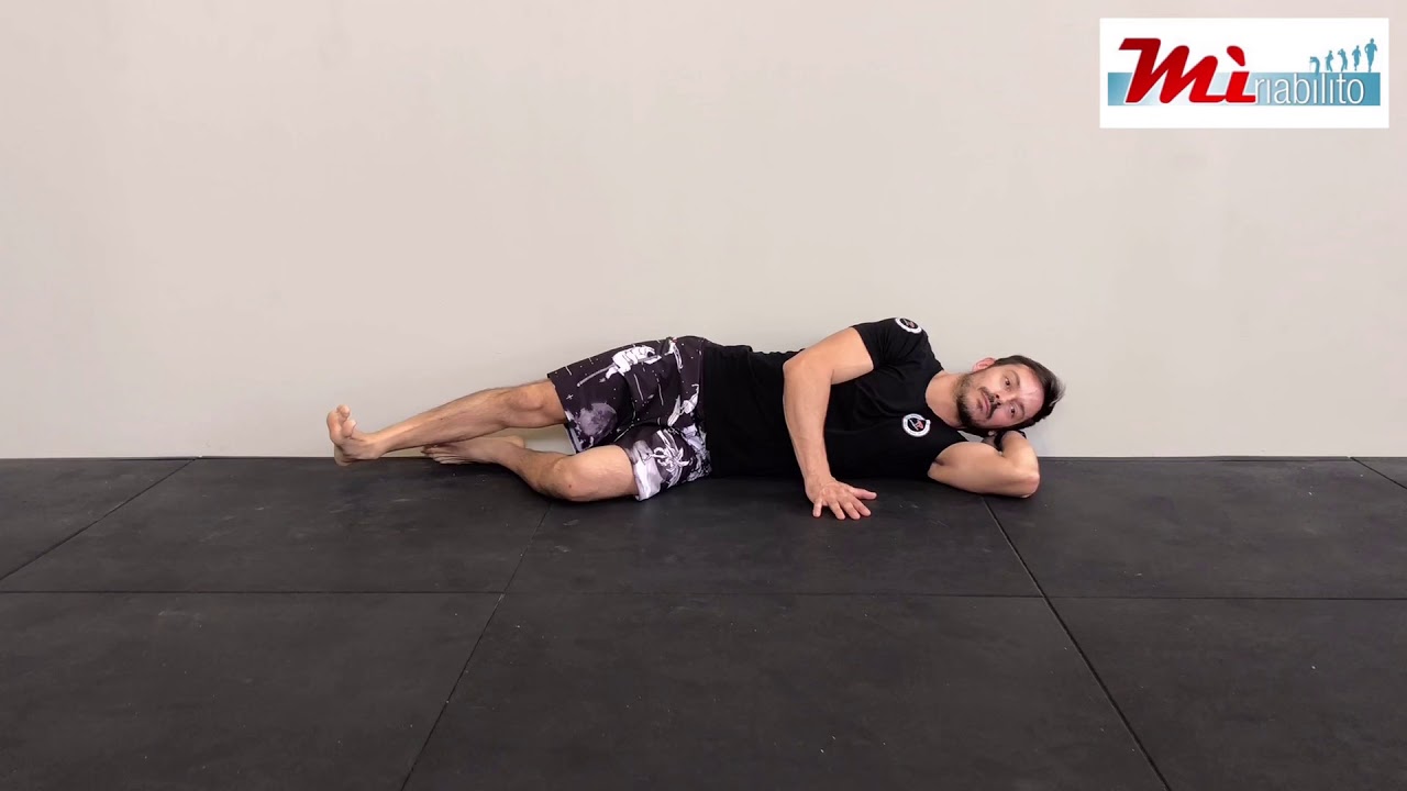 Side-lying hip abduction exercise with External Rotation - YouTube