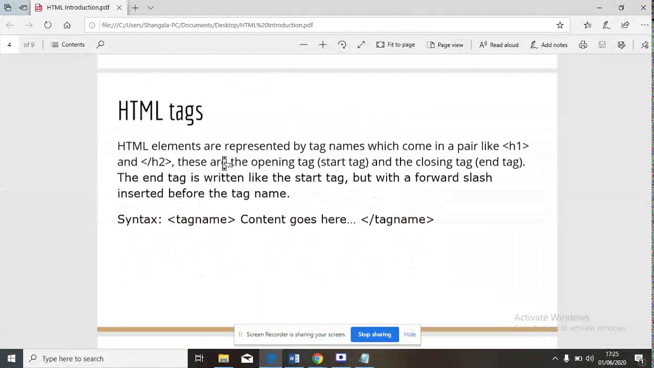 Html Introduction Youtube 0409