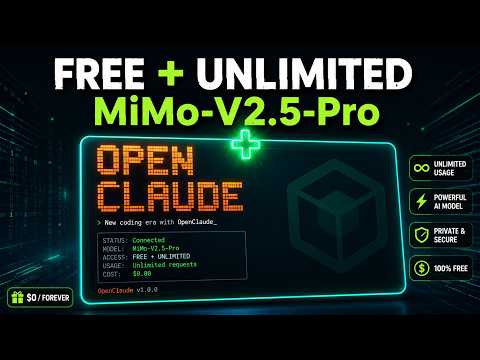 OpenClaude + FREE Unlimited MIMO V2.5 Pro 🚀 Ultimate AI Coding Setup (2026)