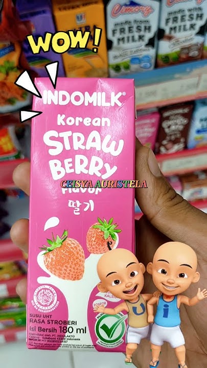 mencari dan menemukan jajanan indomilk korean strawberry #jajanan #huntingjajan #shortvideo ...