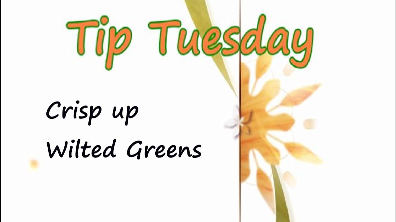 How to Crisp up Wilted Greens - Tip Tuesday | Show Me The Curry - YouTube