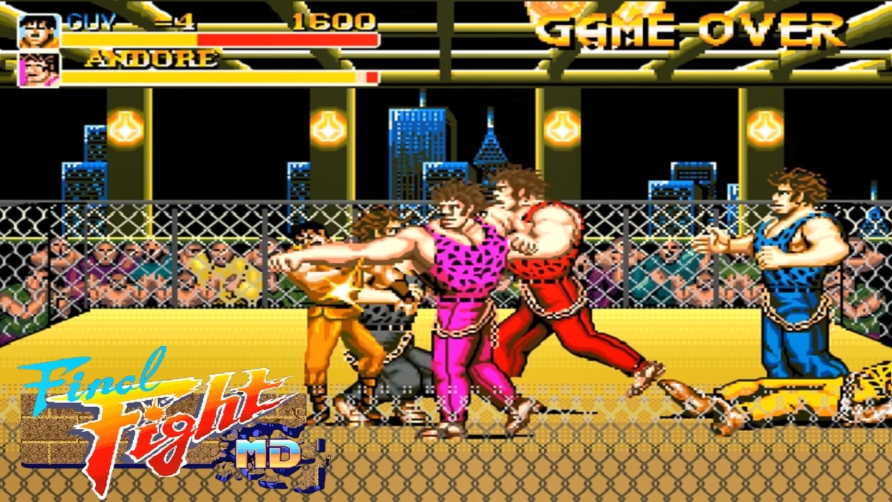 Final Fight MEGA DRIVE -Guy- ANDORE'S CAGE Suvivor Mode - YouTube