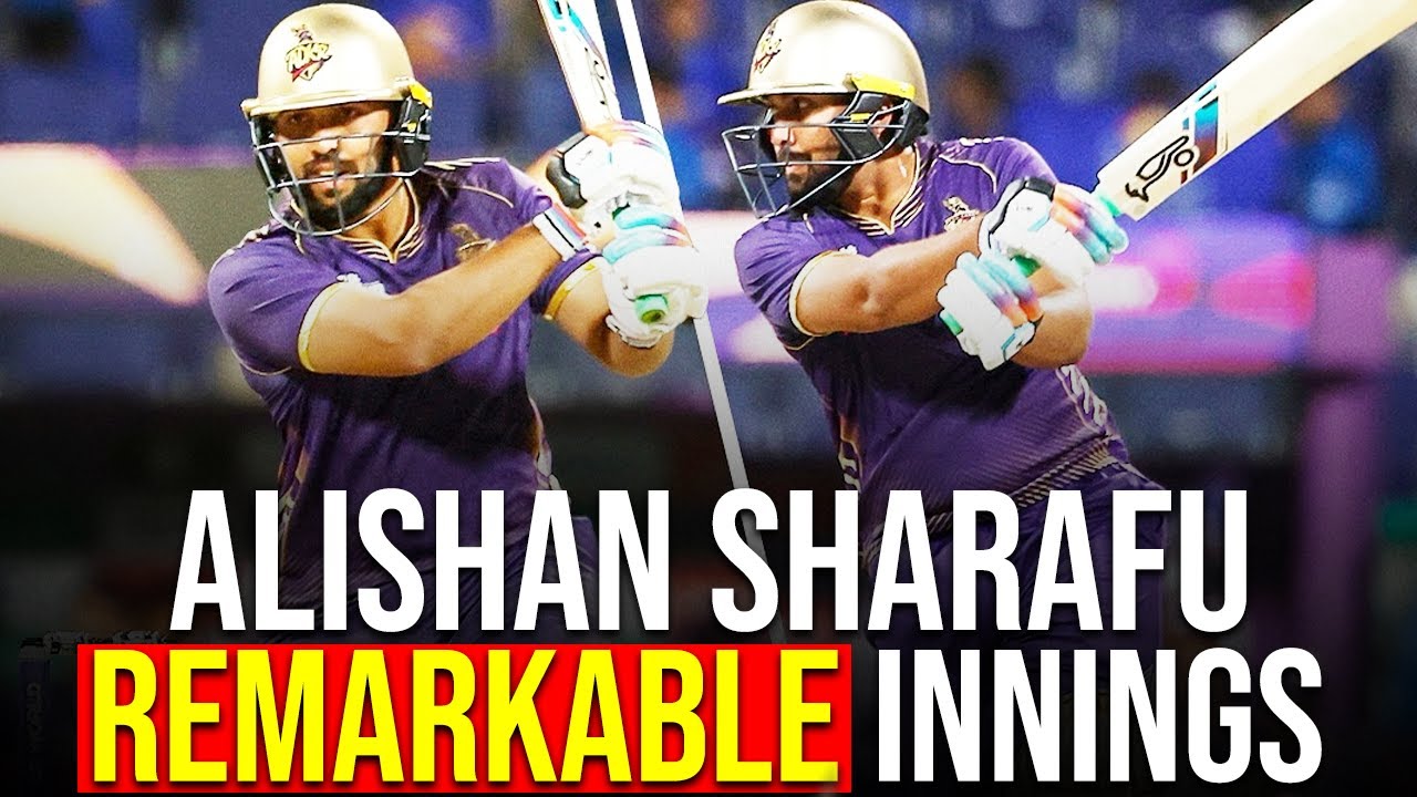Alishan Sharafu Scores 55 Runs | MI Emirates vs Abu Dhabi Knight Riders ...