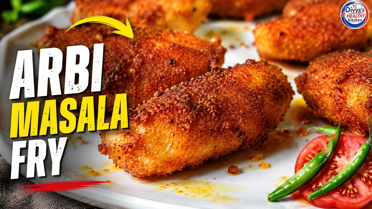 Arbi masala fry | arbi masala recipe | arui masala | fried arbi recipe ...
