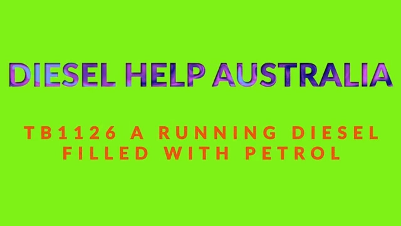 Diagnosing a running diesel filled with petrol - YouTube