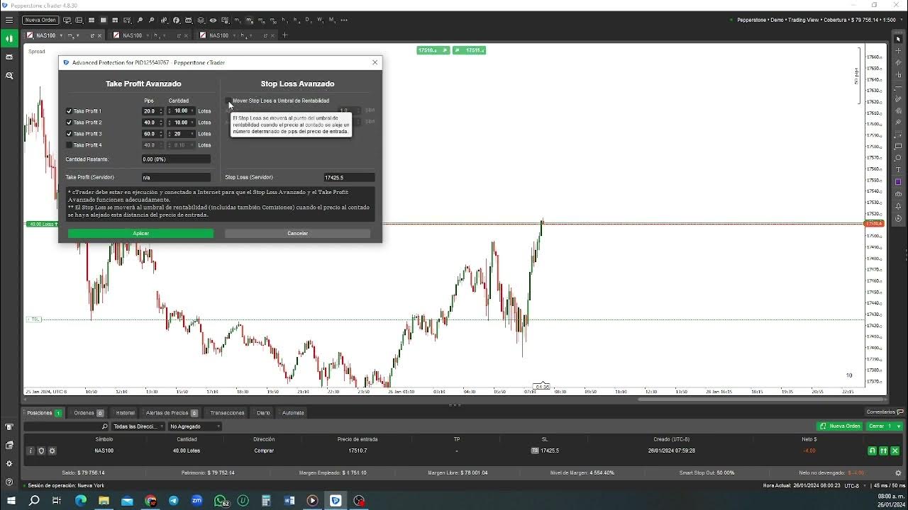 Como Poner Varios Take profit En Ctrader - YouTube