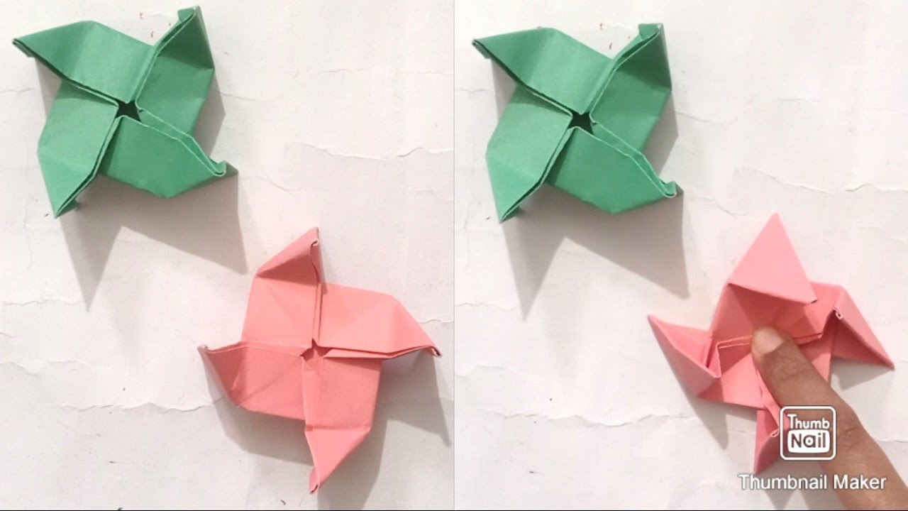 ORIGAMI PAPER WHEEL BUTTON | diy pop it | Origami fidget toy |paper ...