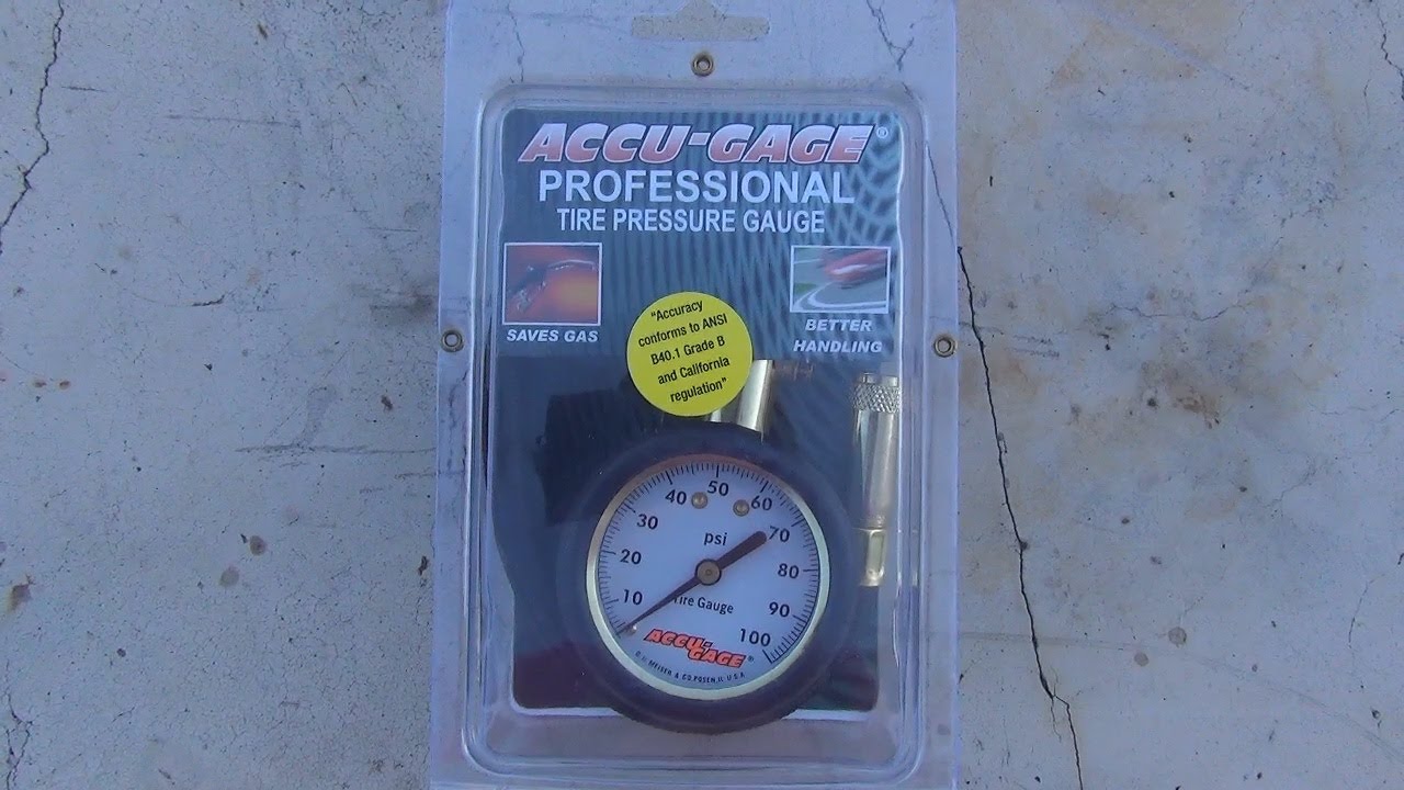 Tool Review of the Accu-gage tire pressure guage - YouTube