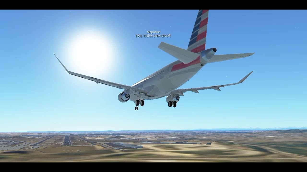 INFINITE FLIGHT American Eagle E175 landing at Calgary, Alberta. - YouTube