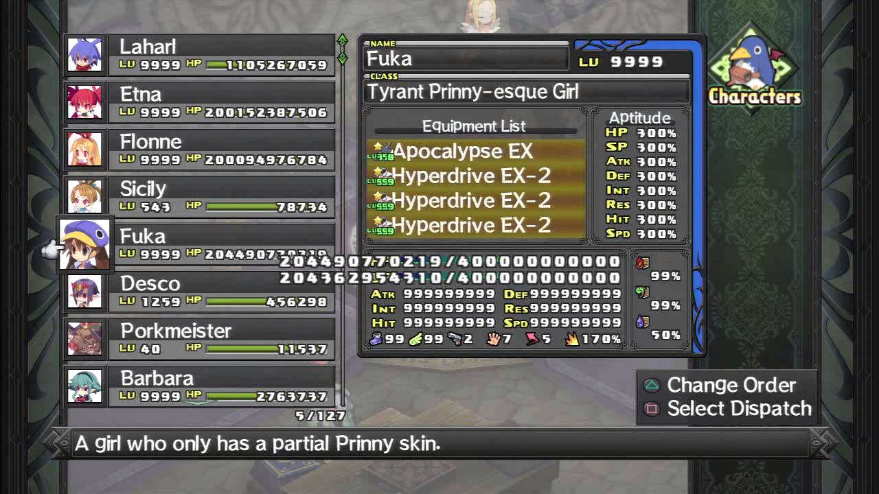 Disgaea D2: Max HP/SP reached - 400,000,000,000 - YouTube