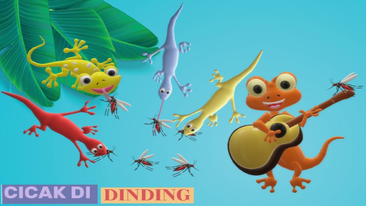 Lagu anak Lucu | Cicak Di Dinding Balita dan anak | Lagu anak indonesia ...