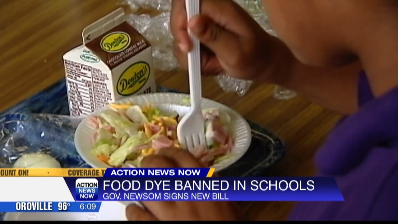Food dye banned in California schools - YouTube