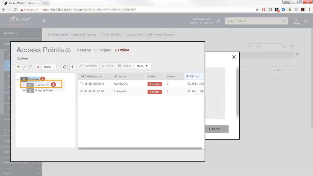 Configuring a SmartZone 3.6.1 Controller Prior to Adding APs - YouTube