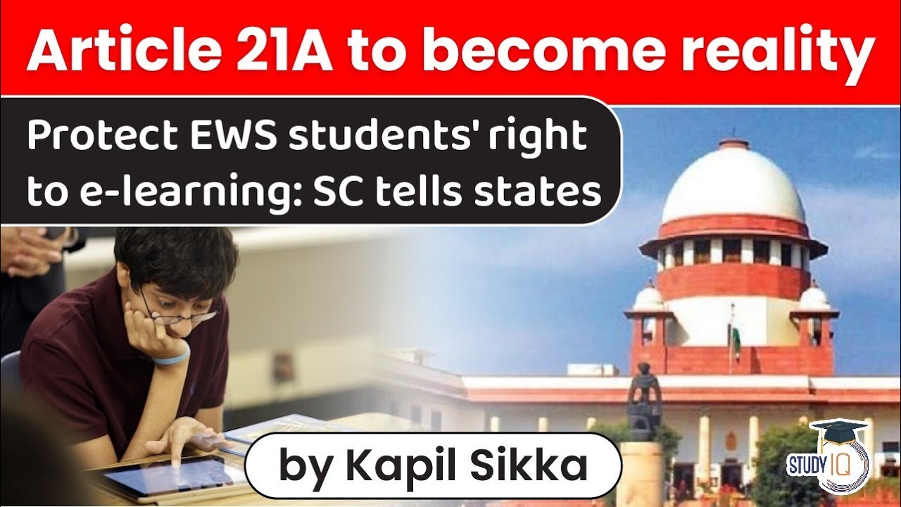 Article 21A to become reality - Protect EWS students' Right to ...