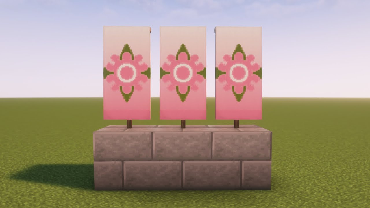 How To Make A Flower Banner In Minecraft - YouTube
