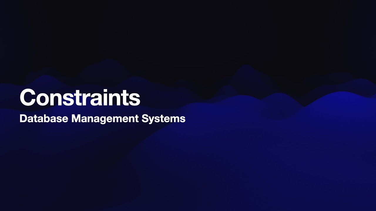 Constraints YouTube constraints-youtube