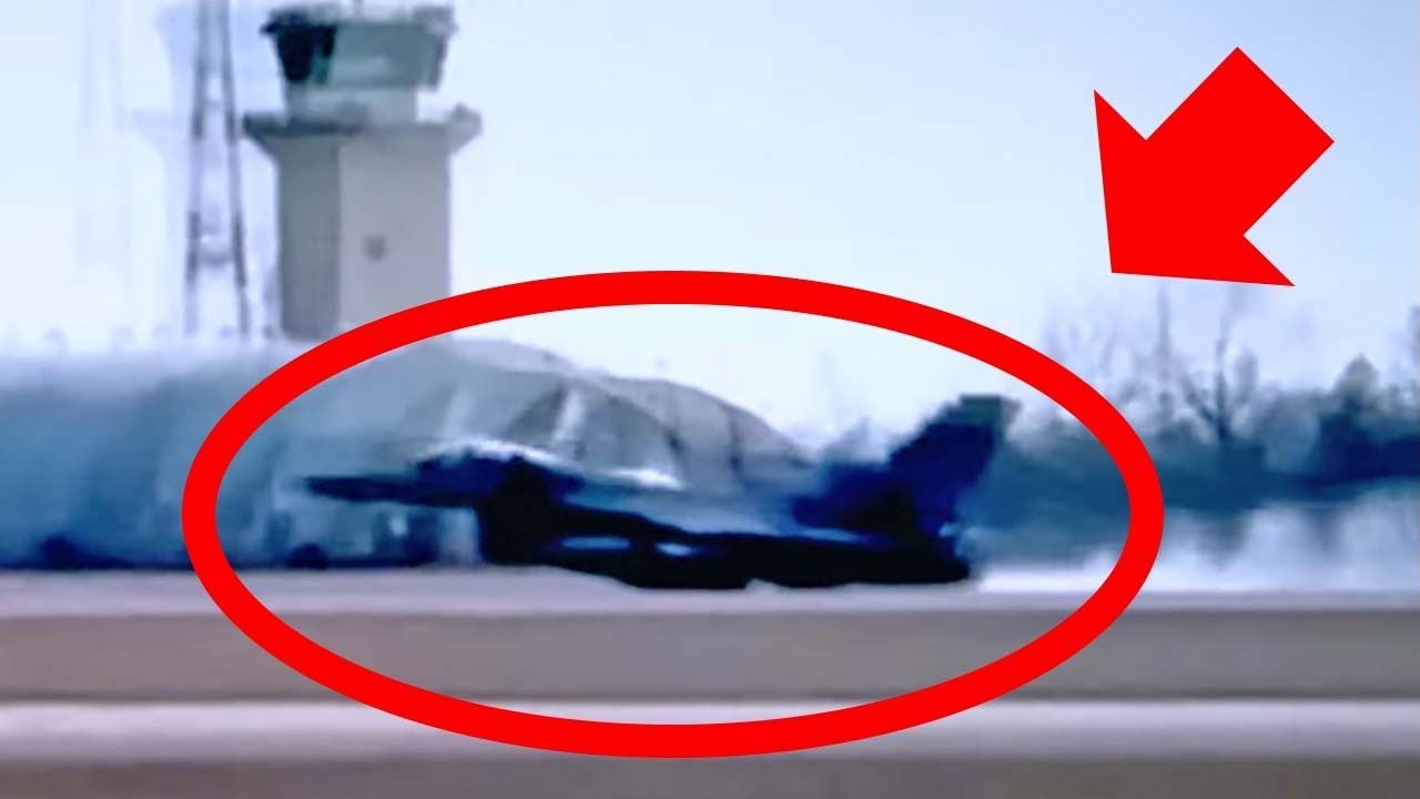 F-16 Gear-Up Flawless Landing - YouTube