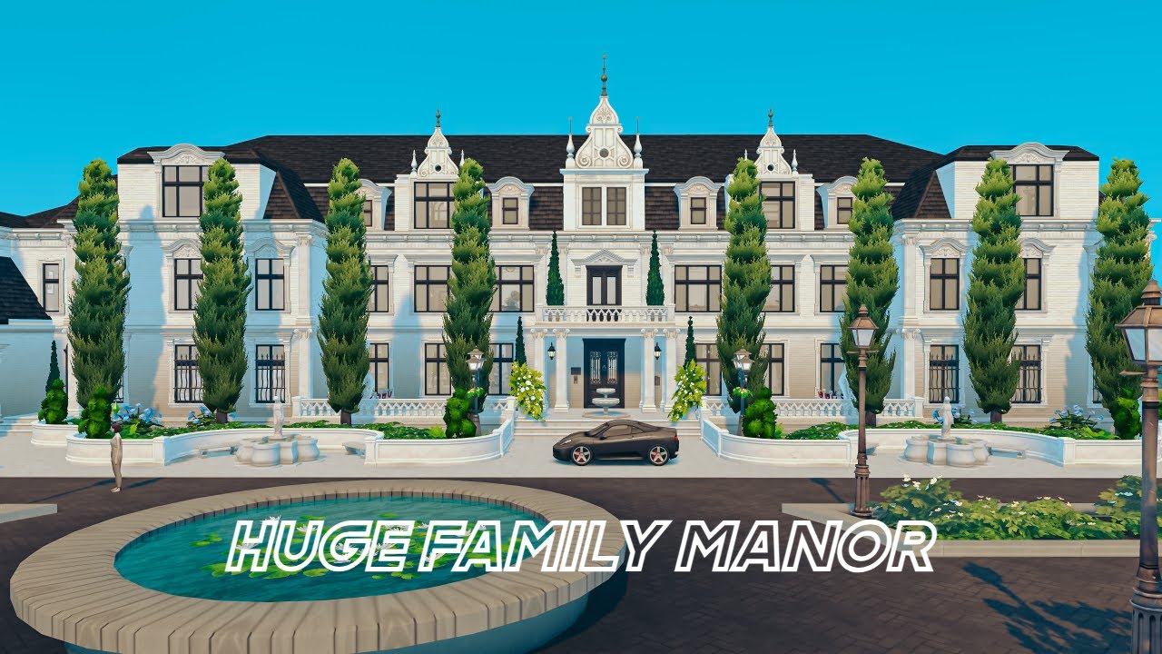 HUGE FAMILY MANOR | The Sims 4 Stop Motion - YouTube