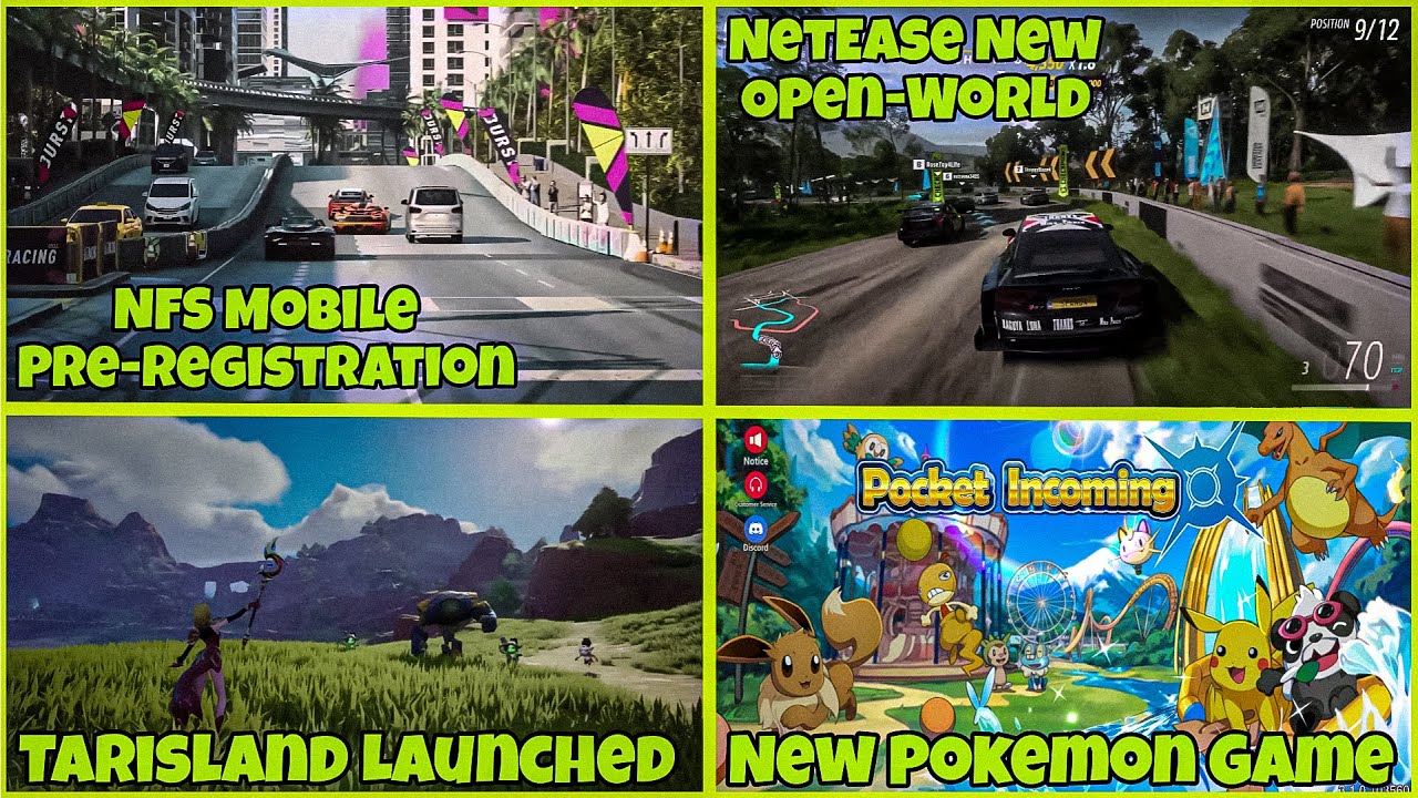 NFS Mobile Pre-Registration😮, New Pokemon Game🙄, NetEase New Racing ...